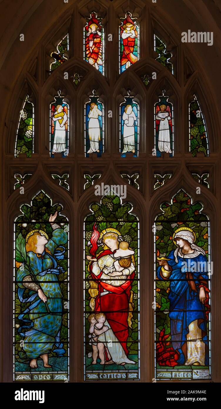 Stained glass window edward burne jones hi-res stock photography and ...