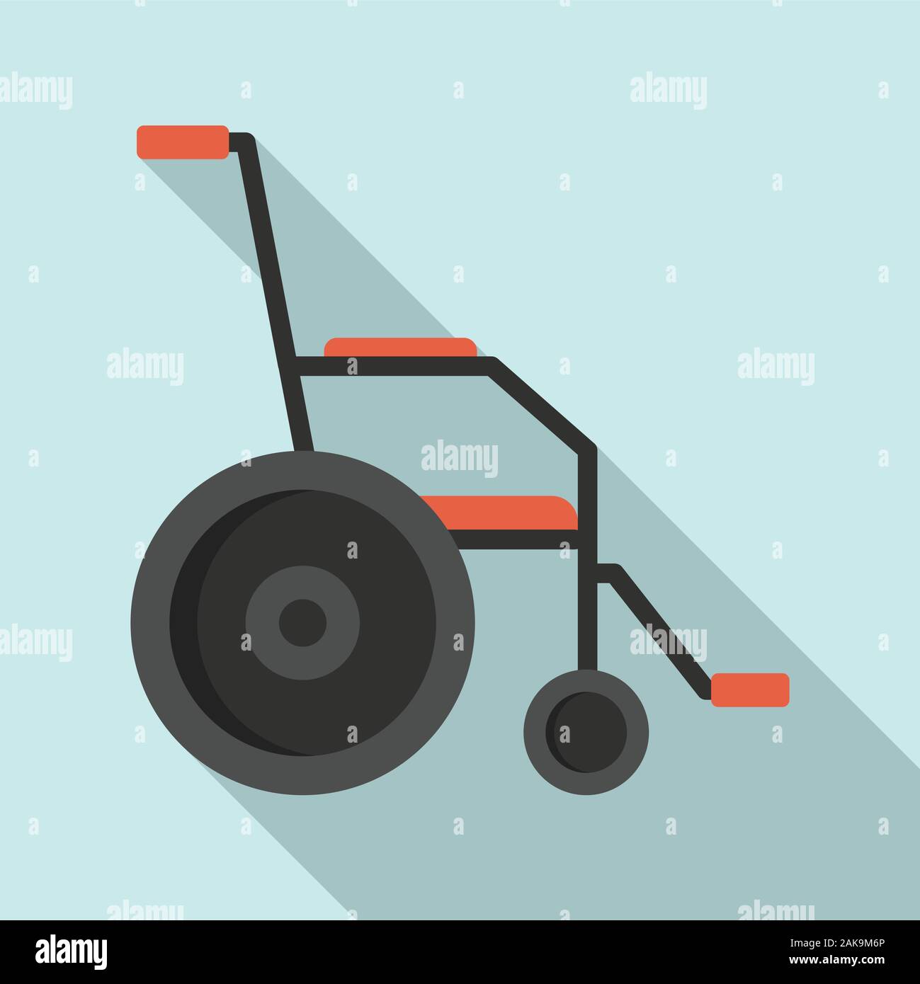 Classic wheelchair icon. Flat illustration of classic wheelchair vector ...