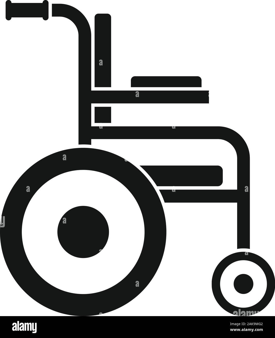Medical wheelchair icon. Simple illustration of medical wheelchair ...