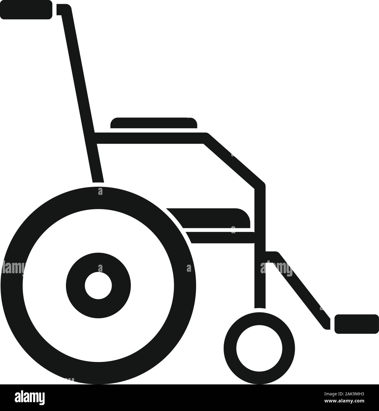 Classic wheelchair icon. Simple illustration of classic wheelchair ...