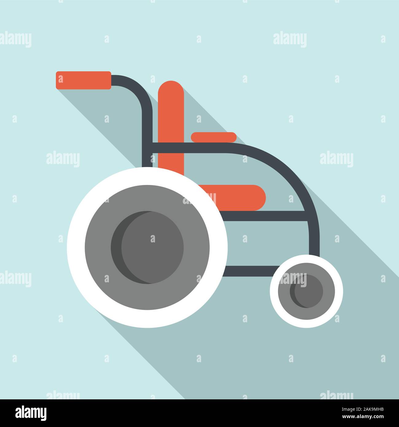 Invalid wheelchair icon. Flat illustration of invalid wheelchair vector ...