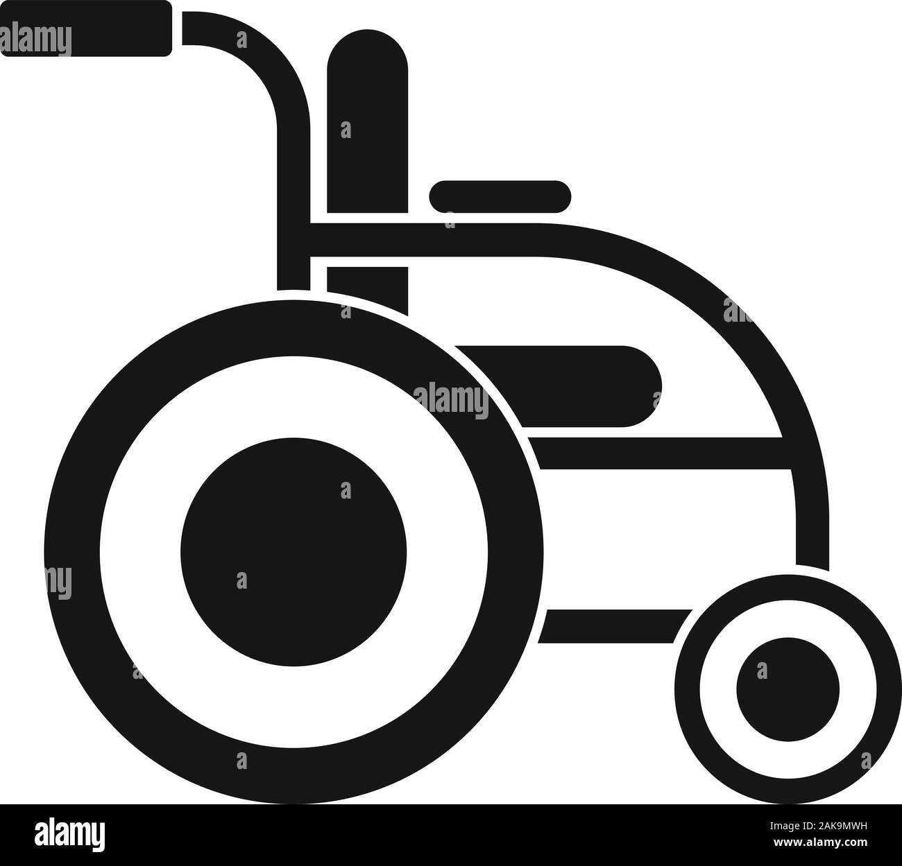 Invalid wheelchair icon. Simple illustration of invalid wheelchair ...