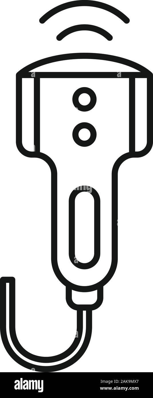 Ultrasonic equipment icon. Outline ultrasonic equipment vector icon for ...