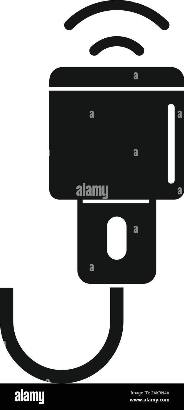 Ultrasonic scanner icon. Simple illustration of ultrasonic scanner ...