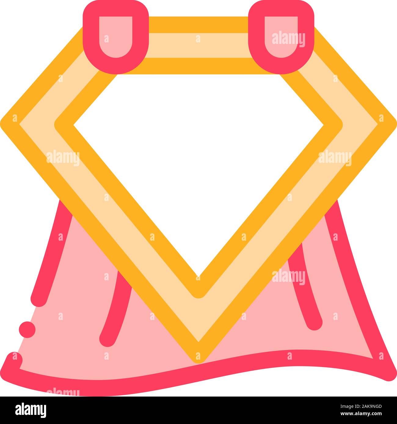 Emblem Hero Symbol Icon Vector Outline Illustration Stock Vector Image ...