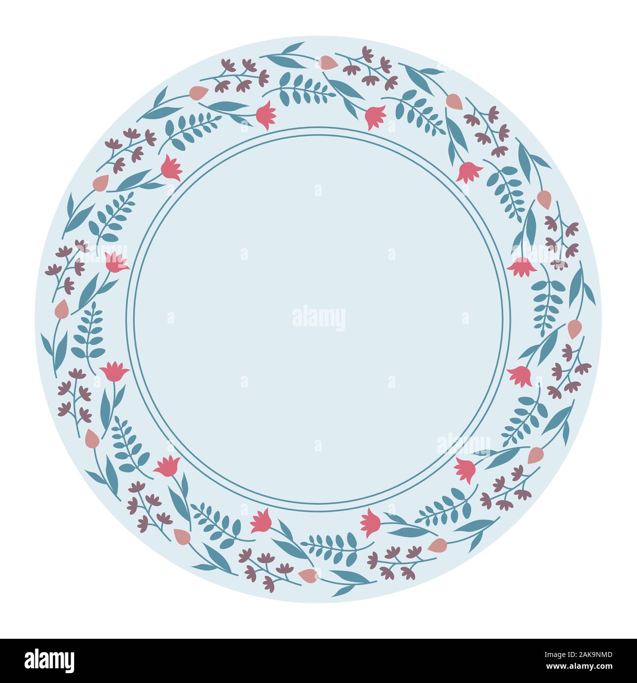 Circular wildflowers Stock Vector Images - Alamy