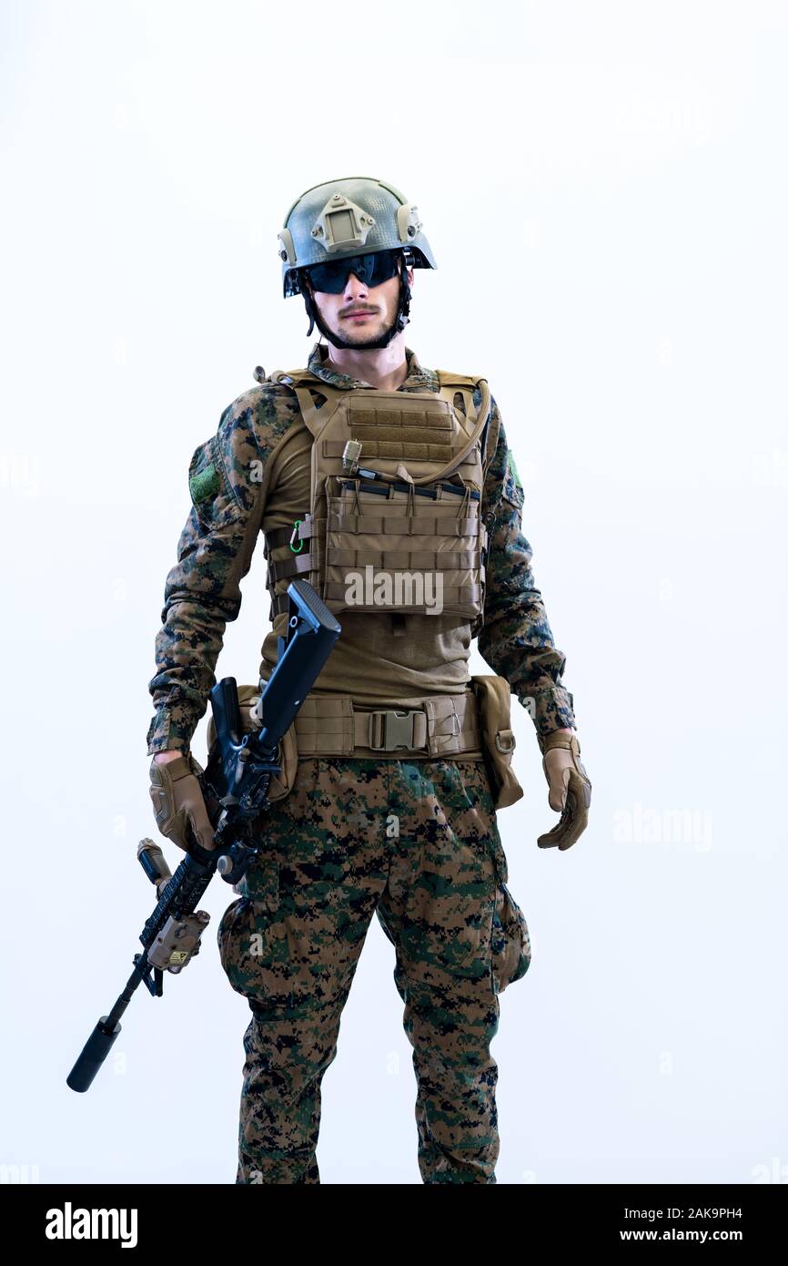 american marine corps special operations modern warfare soldier with ...