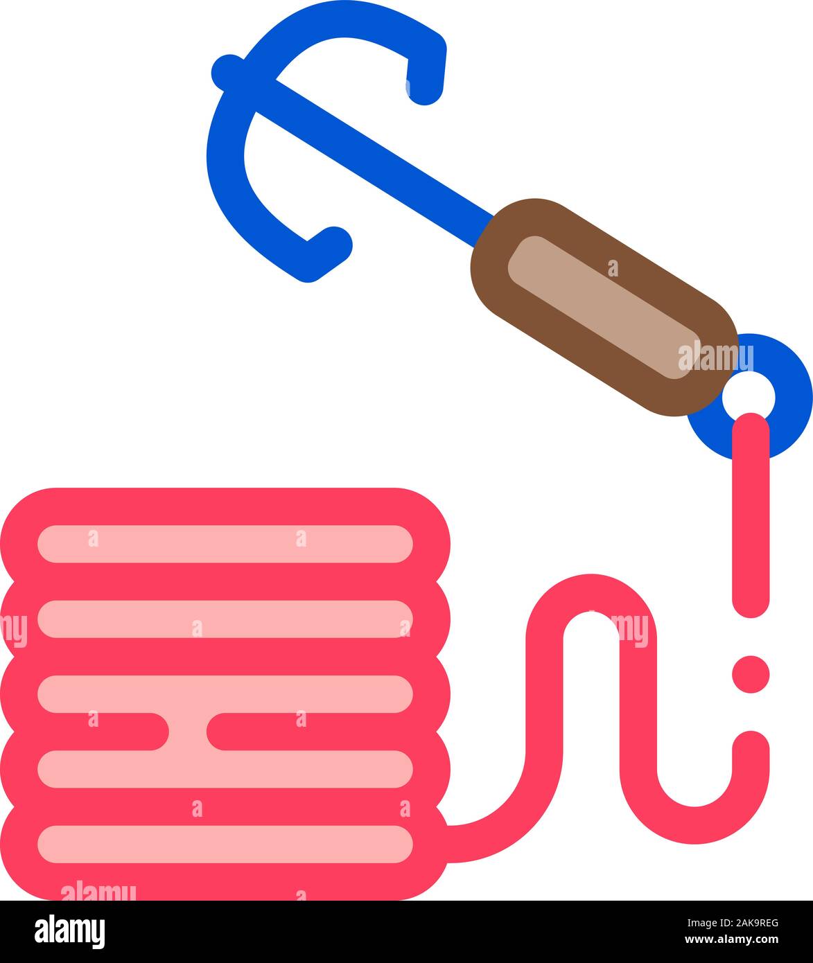 Bobber tackle icon outline hi-res stock photography and images - Alamy