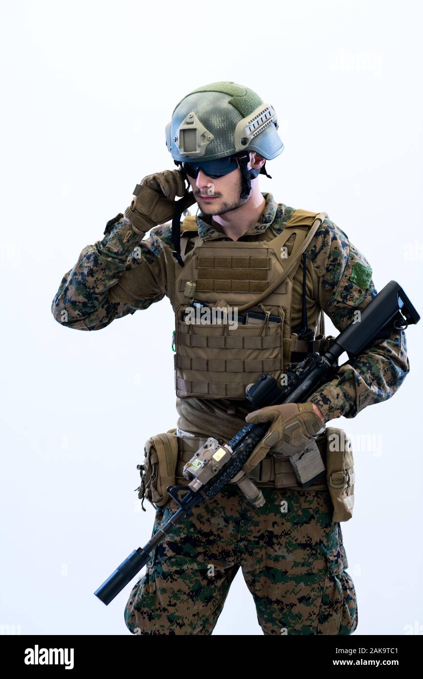 american marine corps special operations modern warfare soldier with ...