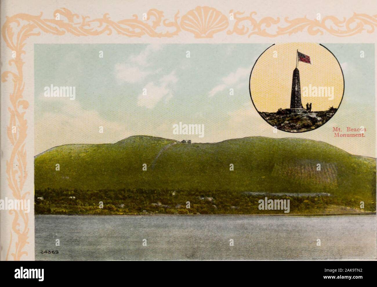 Souvenir views of the Hudson river. . Breakneck Mountain and Mt. Taurus ...
