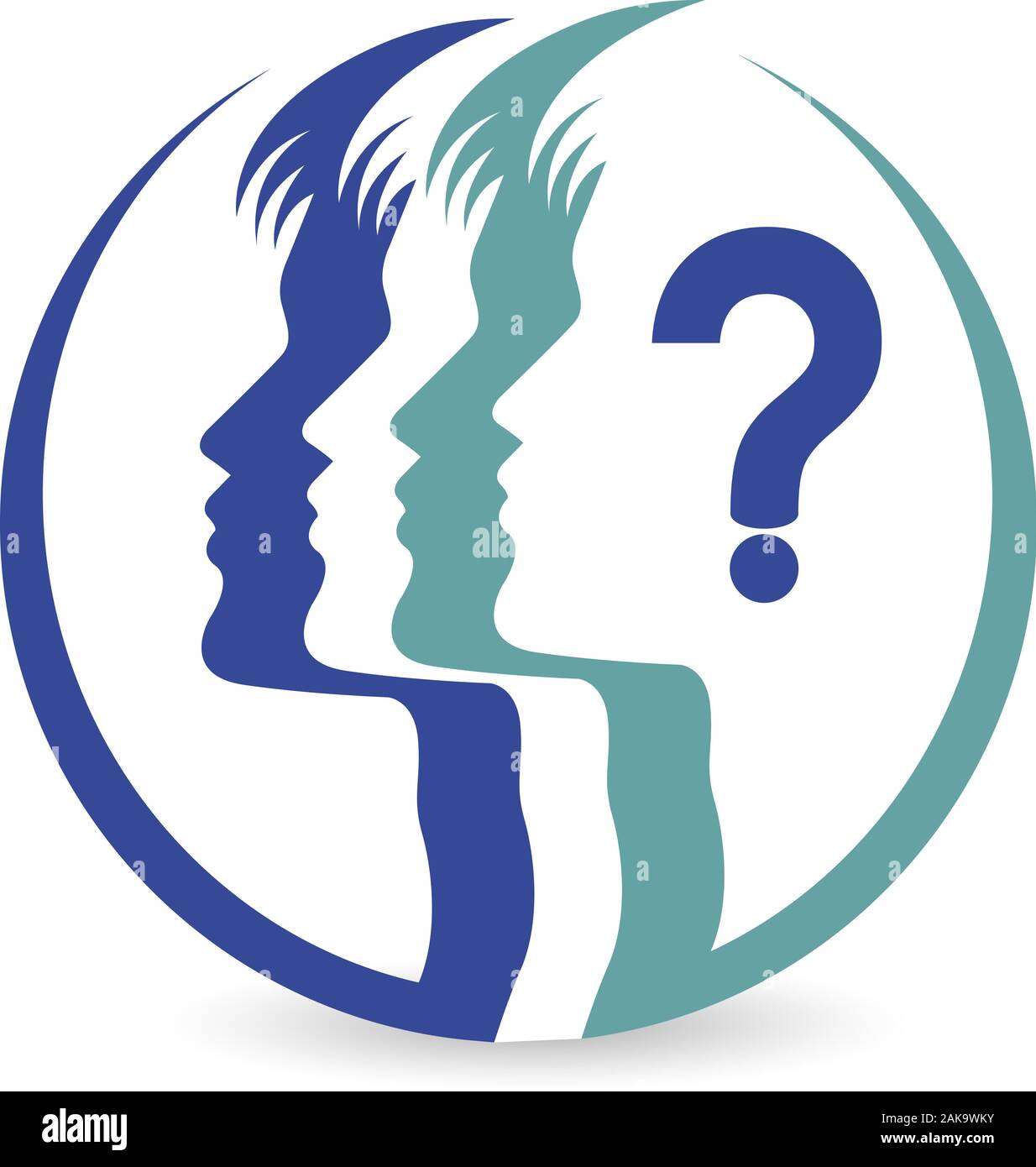 teamwork thinking logo Stock Photo - Alamy