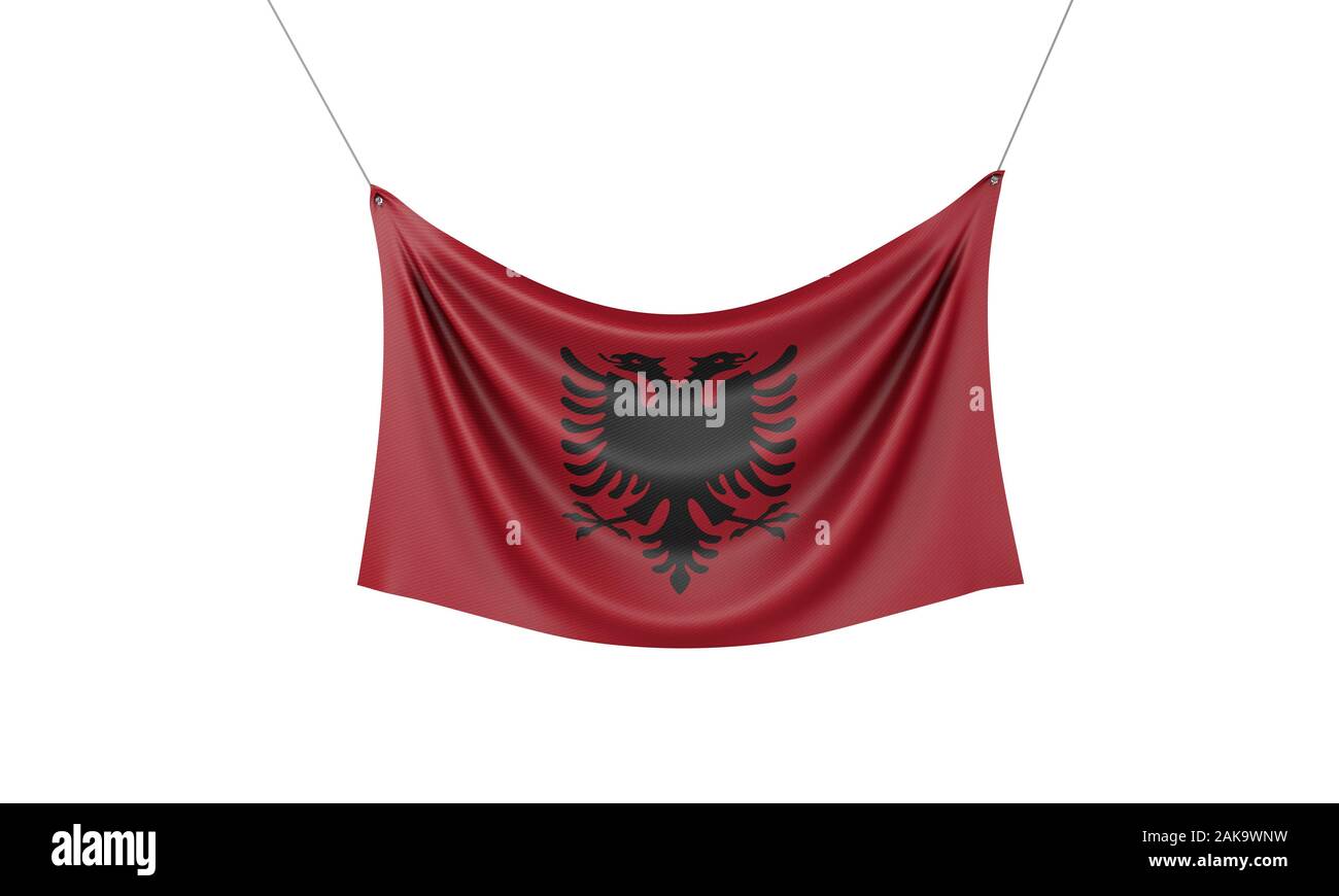 Albanian freedom flag Cut Out Stock Images & Pictures - Alamy