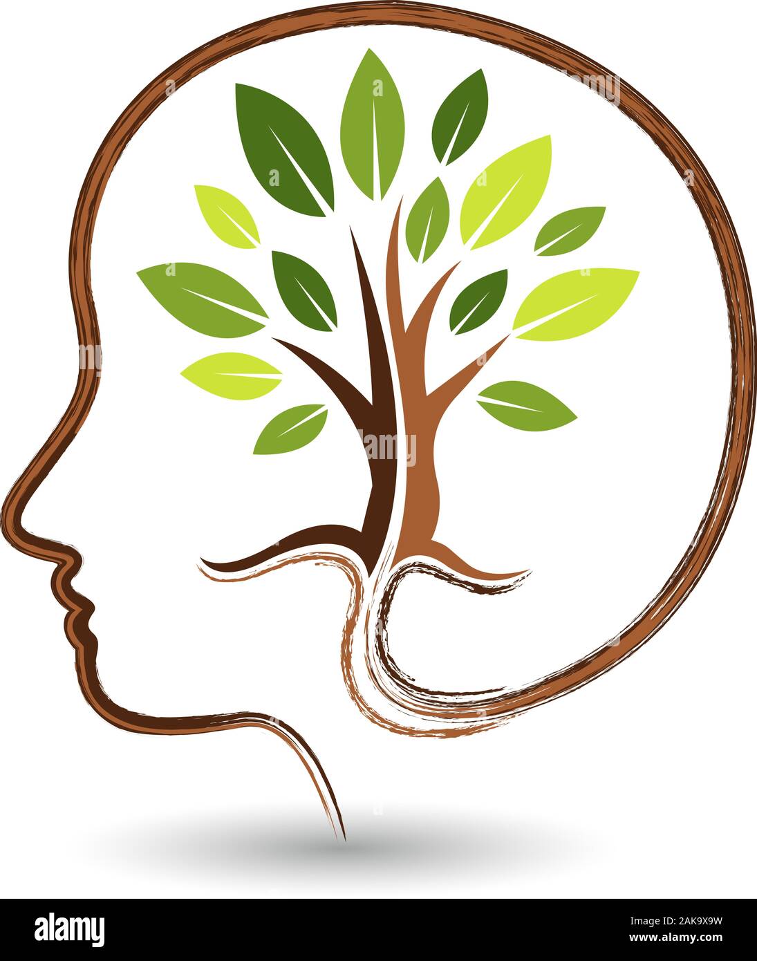 mind tree logo Stock Photo - Alamy