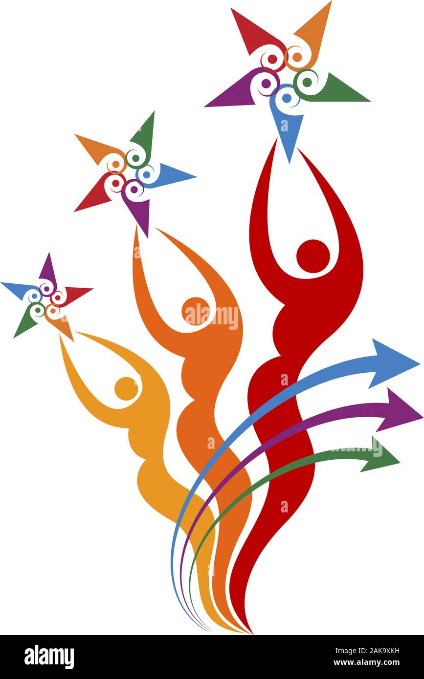 Business couple celebrating success Cut Out Stock Images & Pictures - Alamy