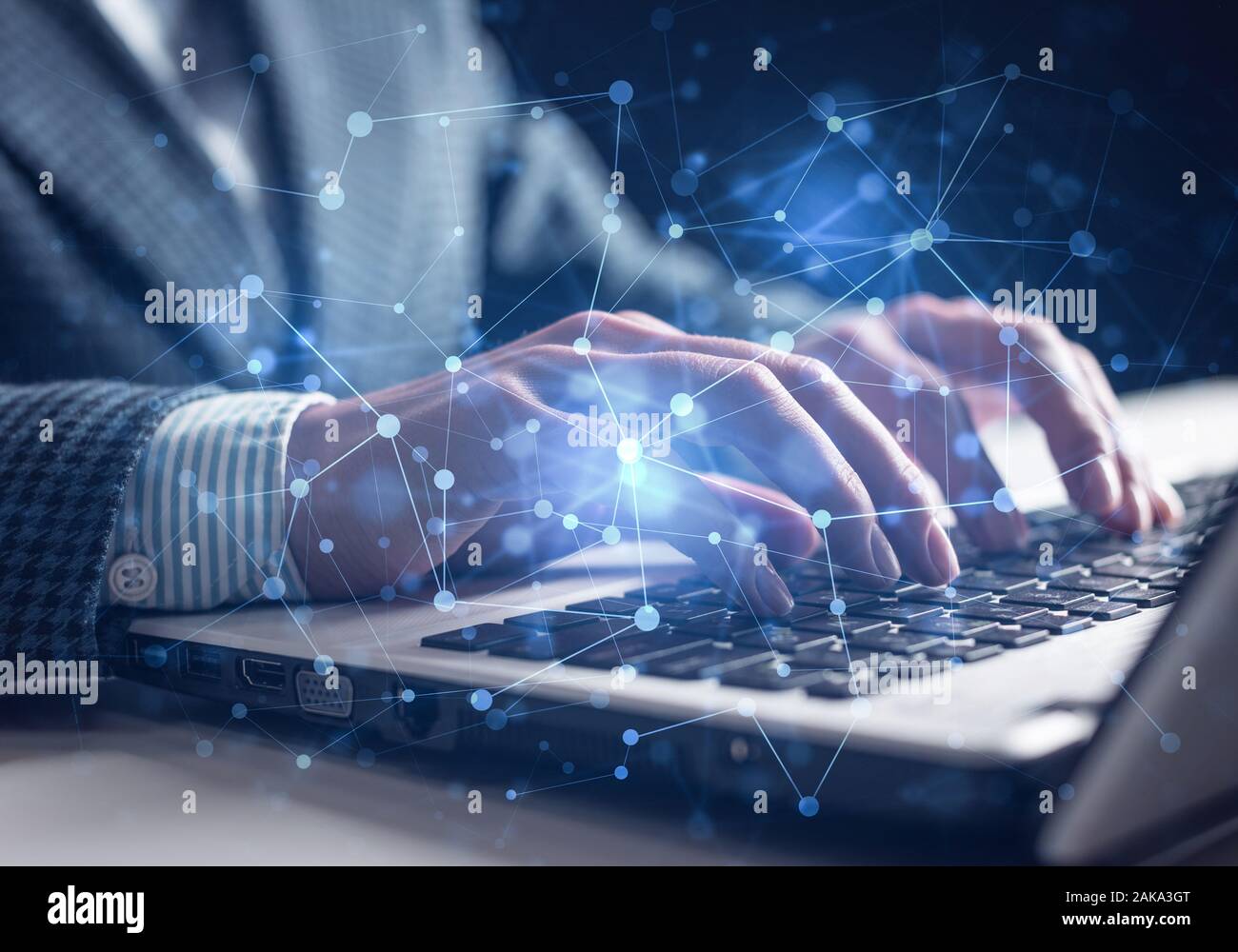 Project management and internet researching Stock Photo - Alamy