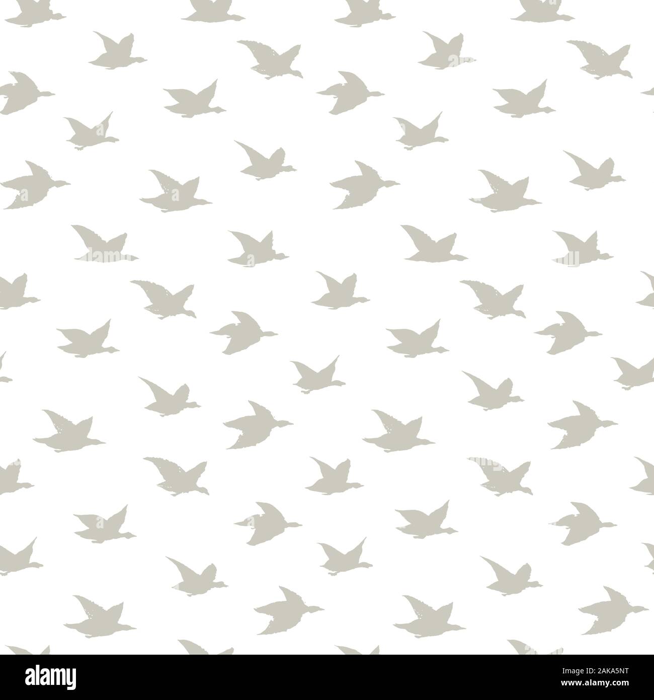 Beige swallow Birds Summer Print. Seamless Pattern with Simple Birds ...