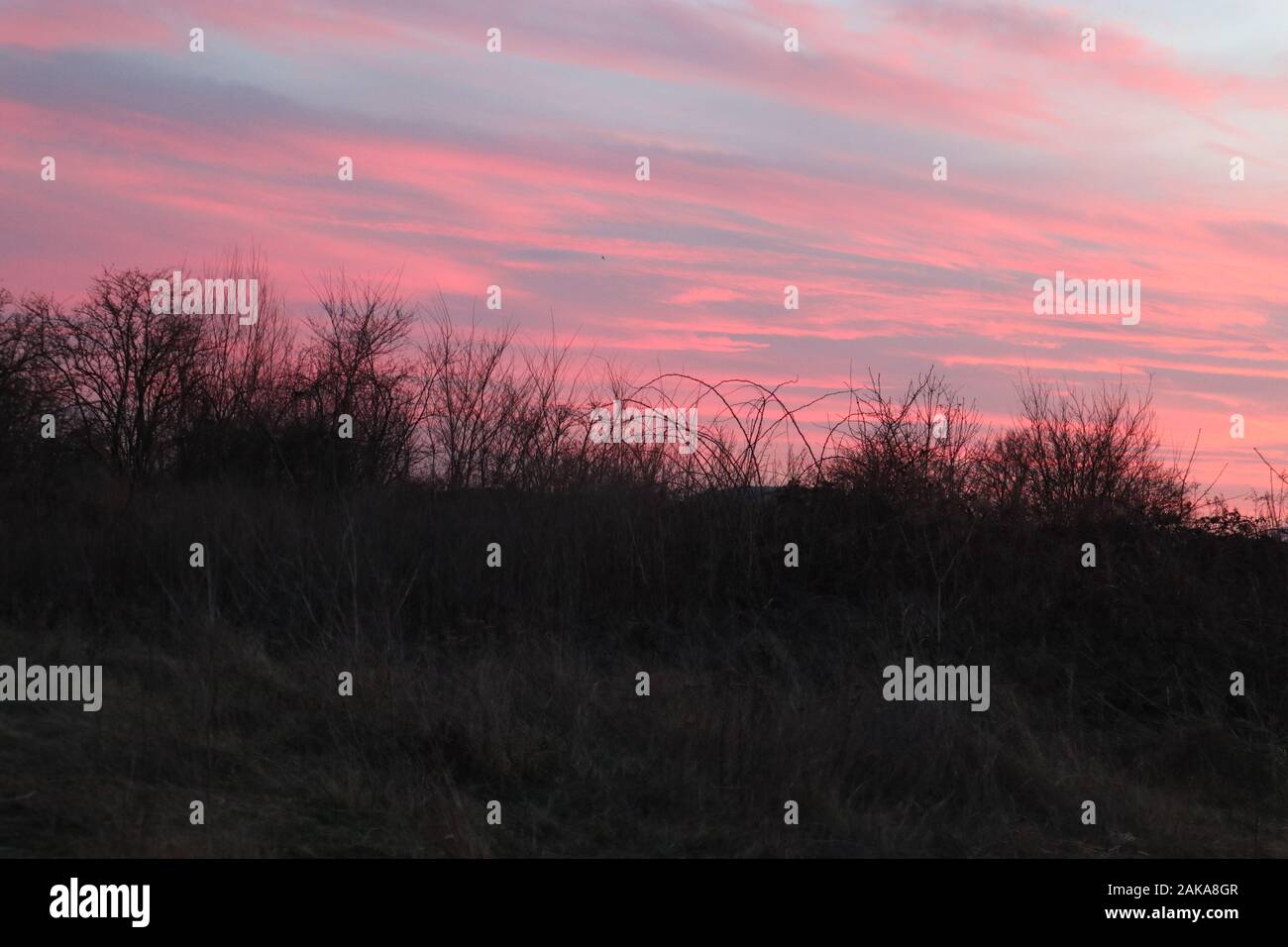 Pink sunset sky hi-res stock photography and images - Alamy