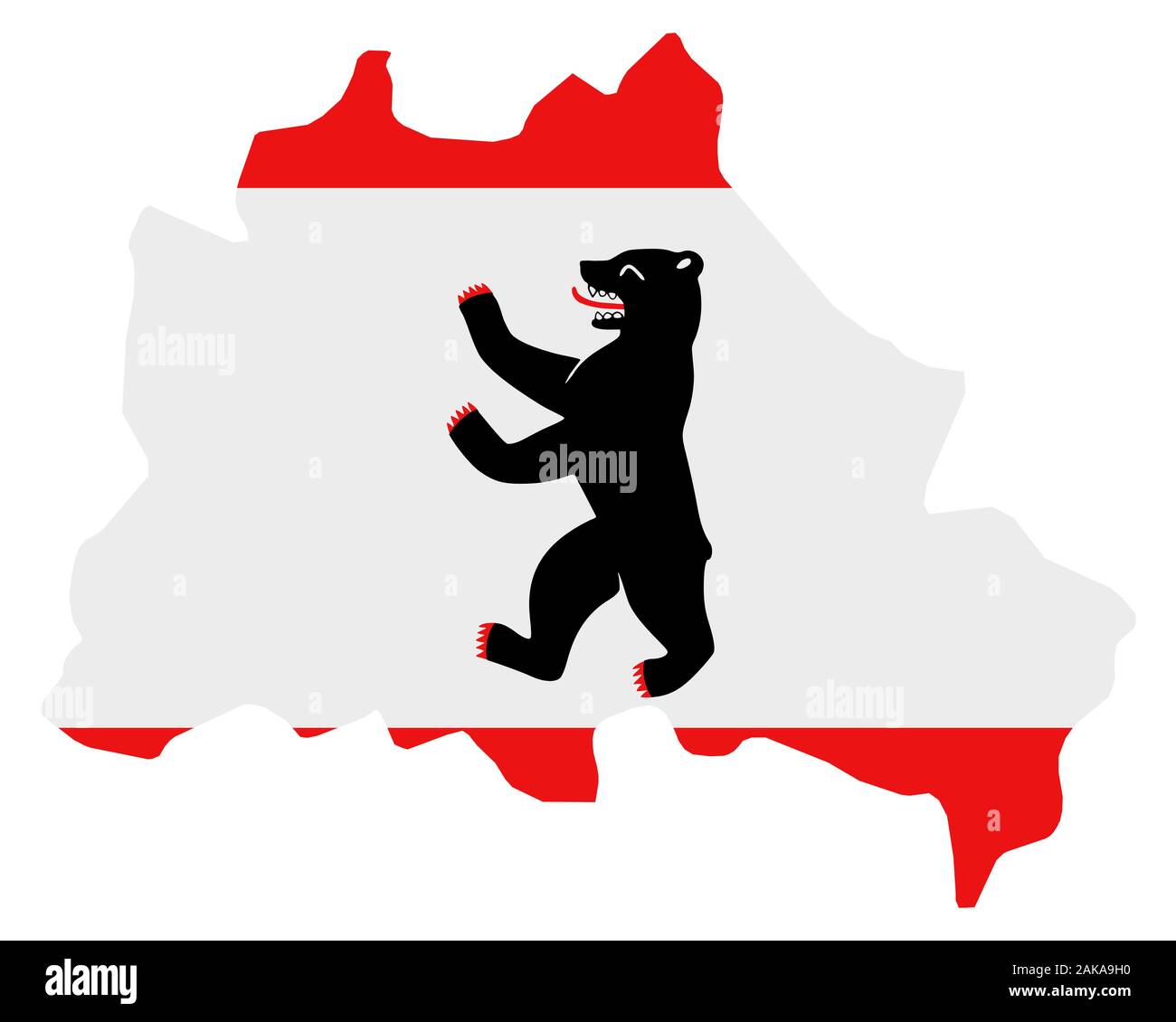 Map of berlin in germany Cut Out Stock Images & Pictures - Alamy