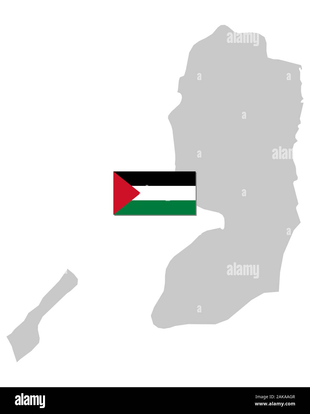 Flag and map of Palestine Stock Photo - Alamy