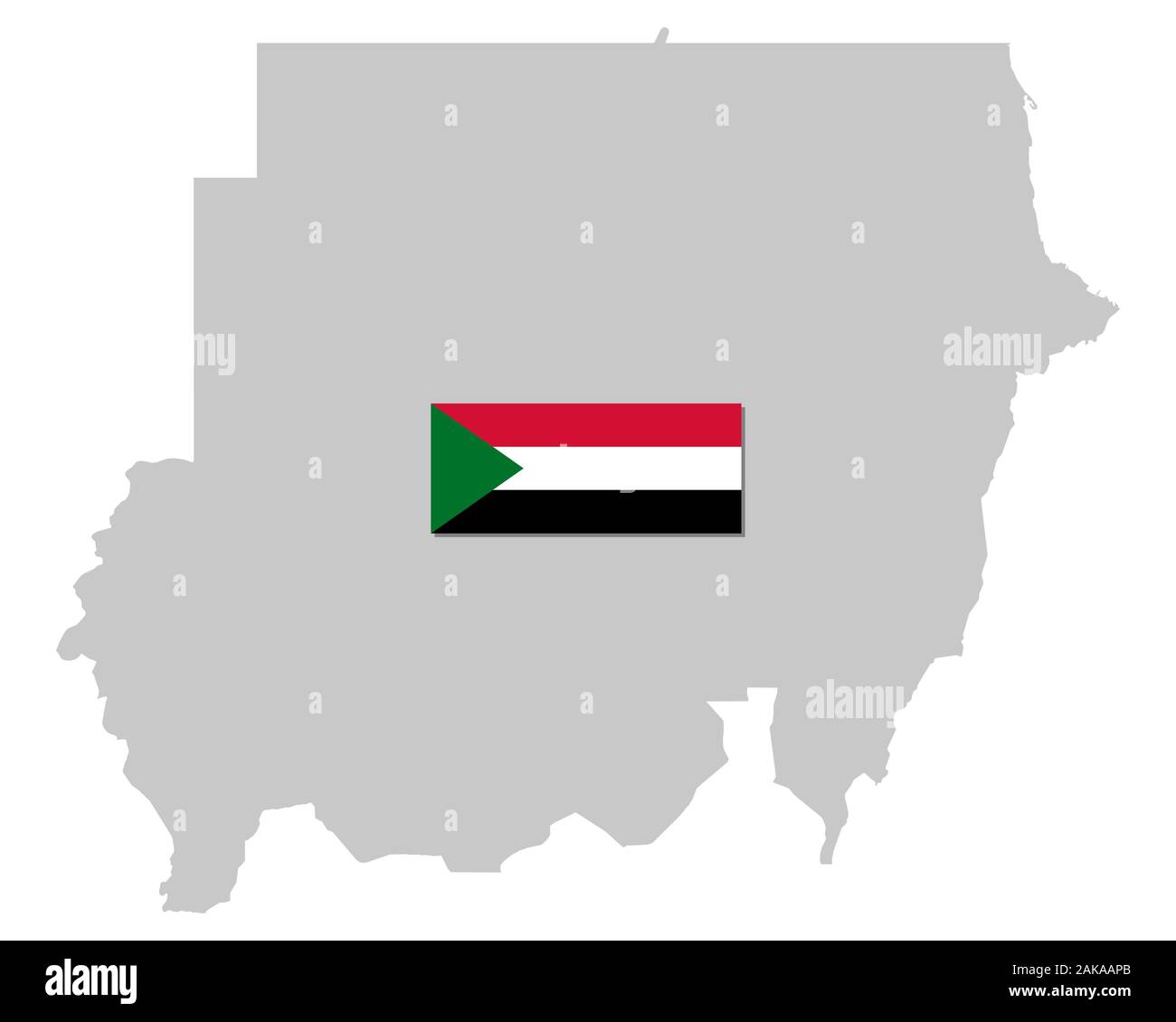 Sudan map icon illustration hi-res stock photography and images - Alamy