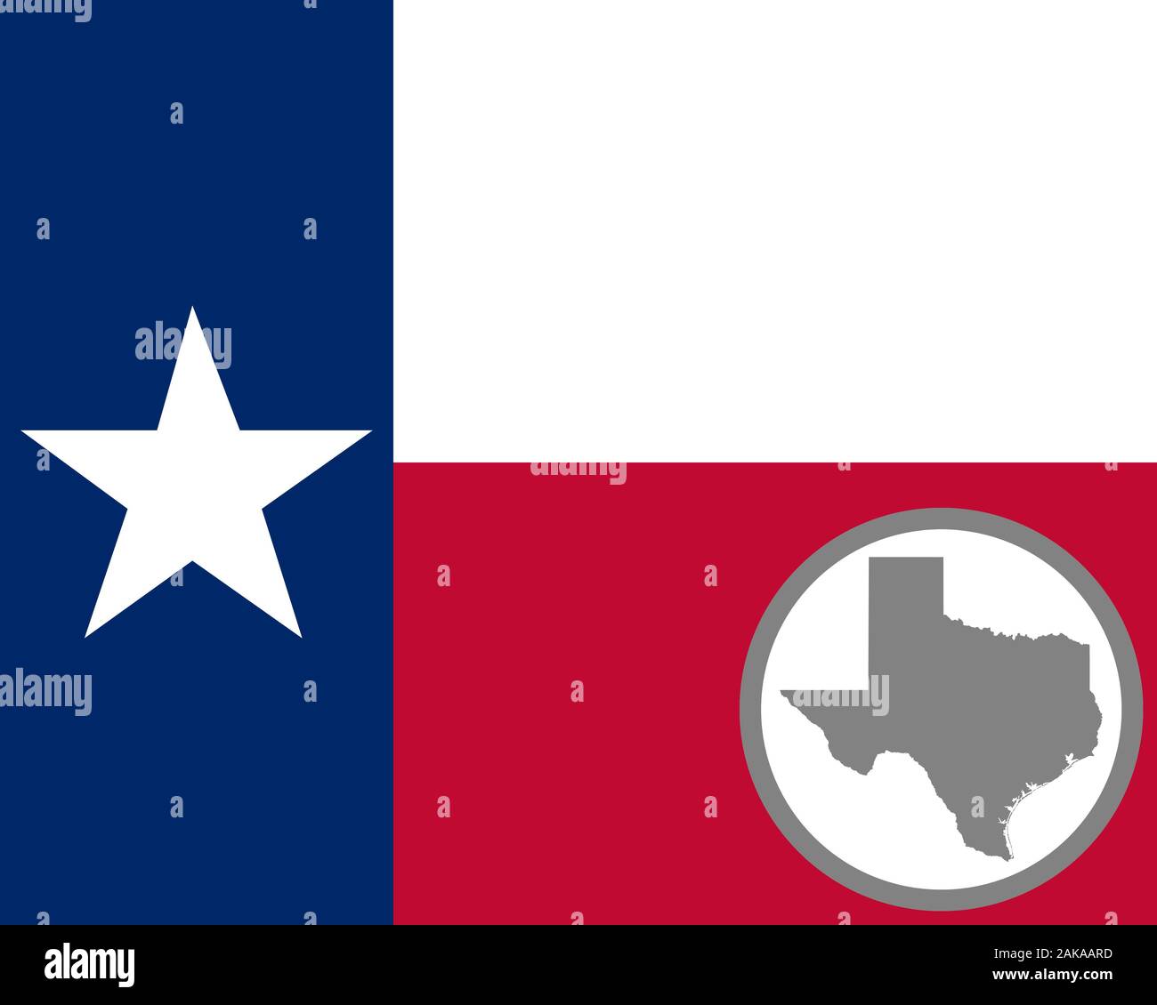 Flag and map of Texas Stock Photo - Alamy