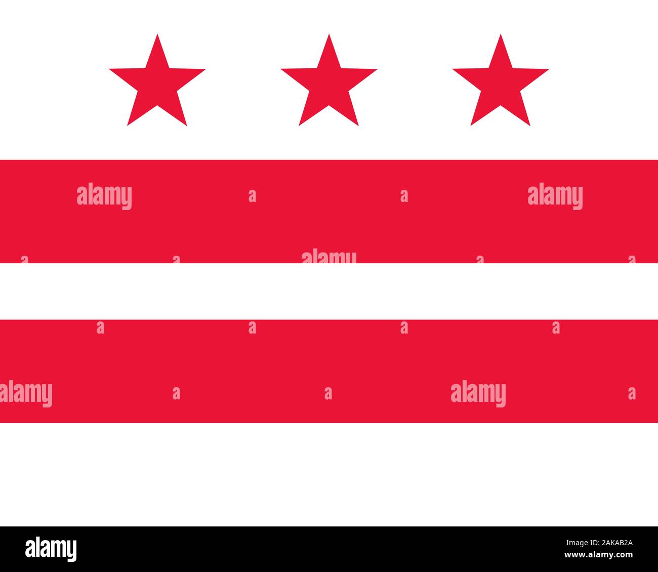 Flag of Washington D.C. as vector illustration Stock Photo - Alamy