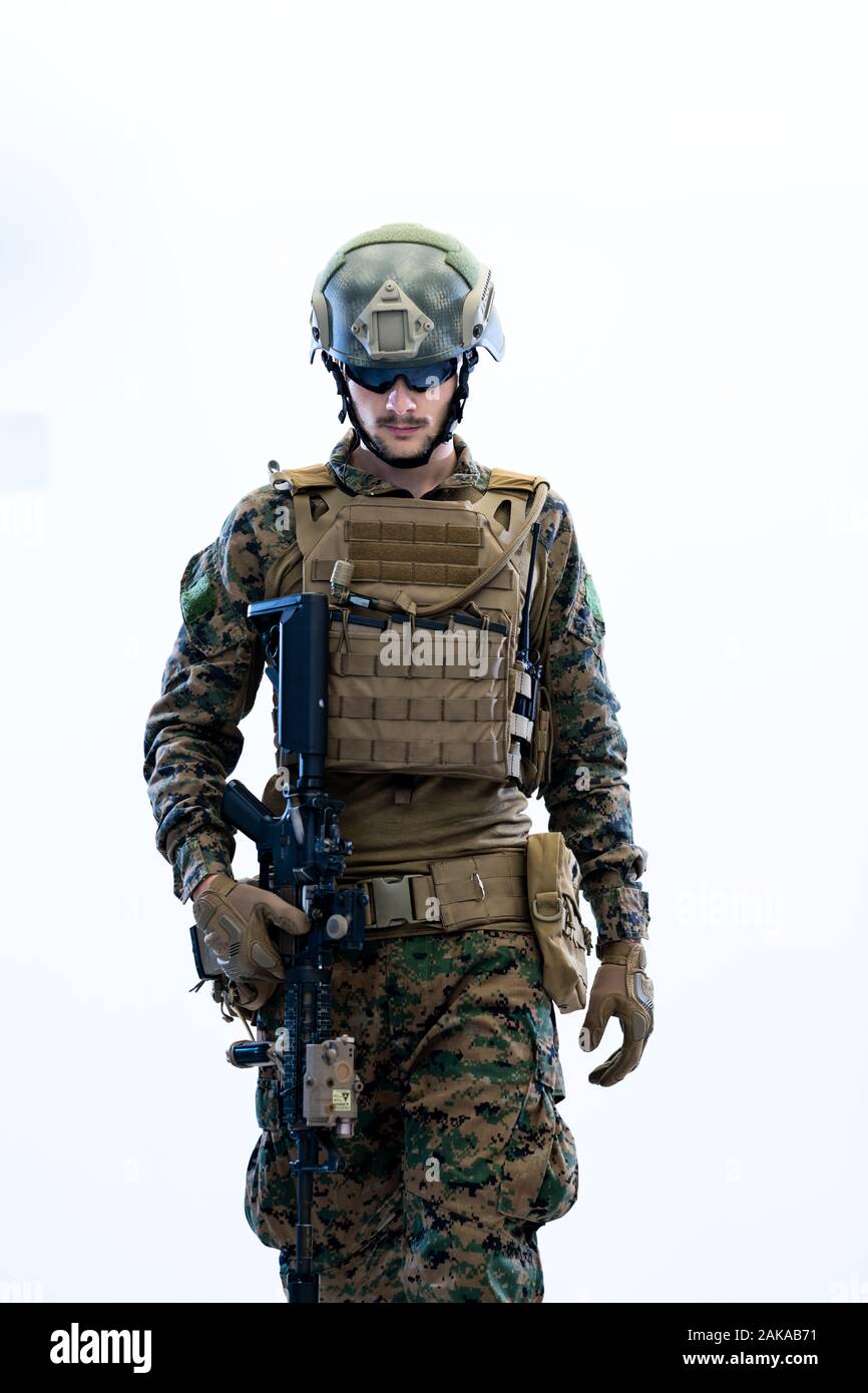 american marine corps special operations modern warfare soldier with ...