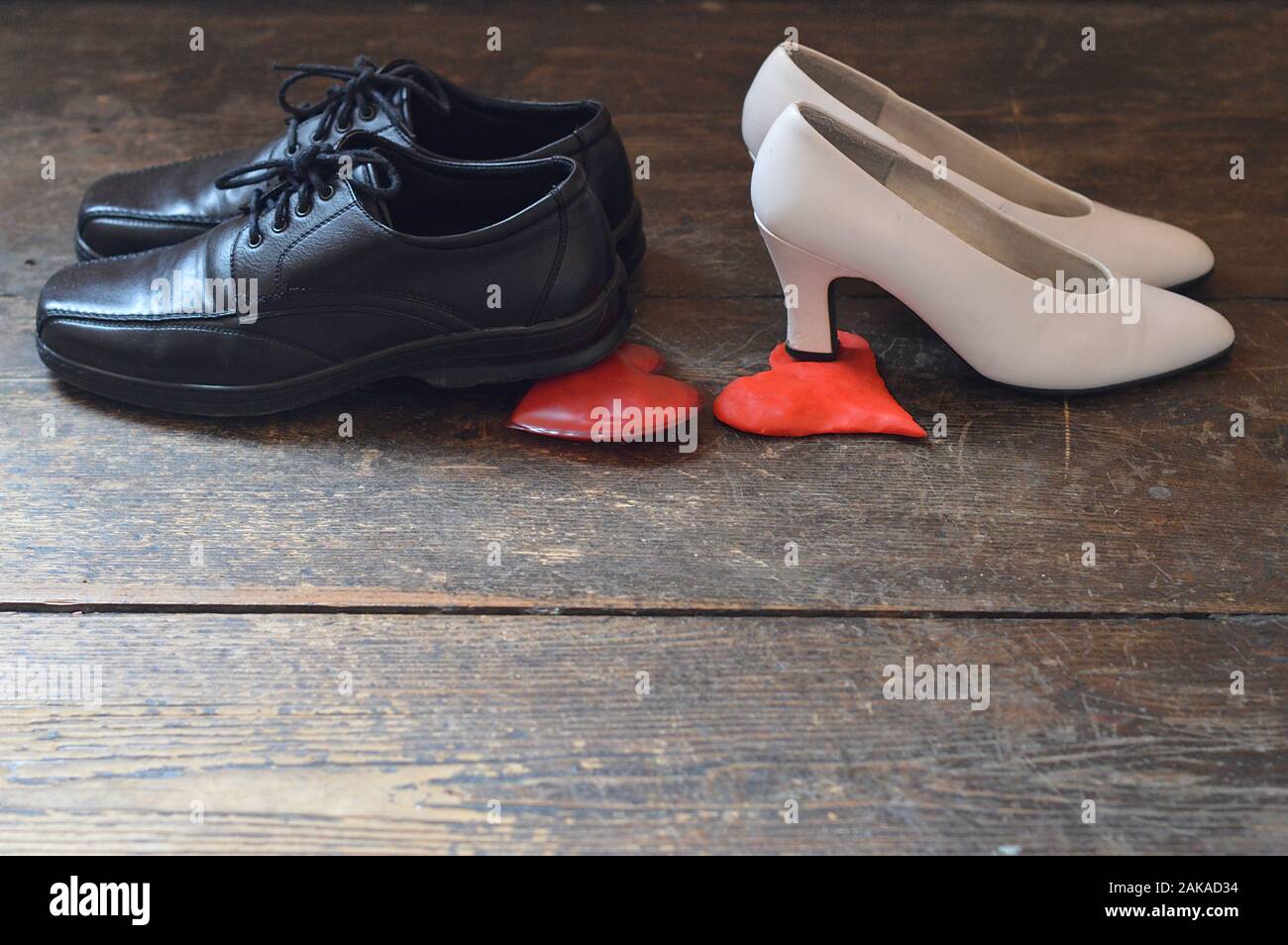 Woman stepping on man hi-res stock photography and images - Alamy