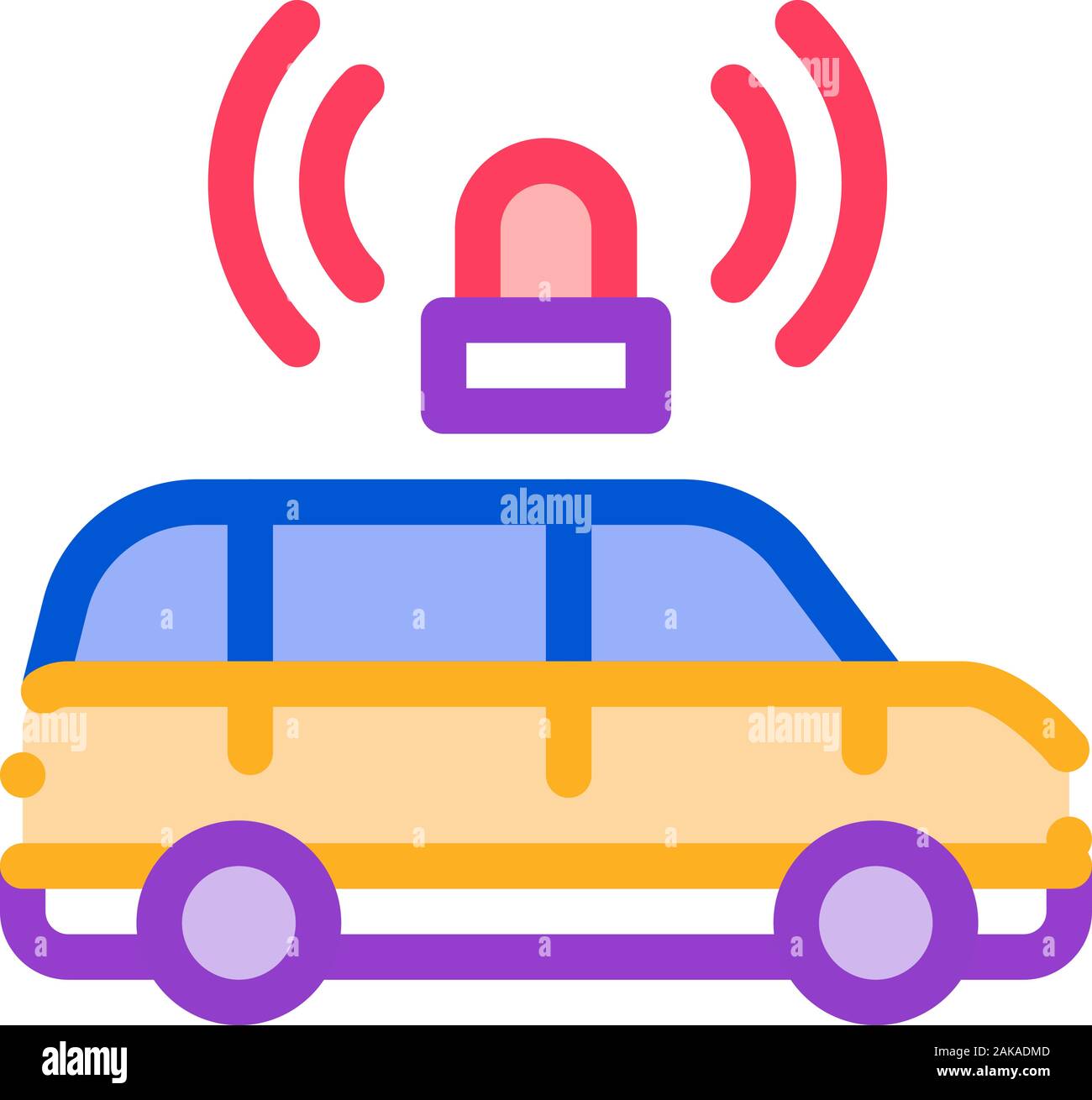 Alarm System Machine Icon Vector Outline Illustration Stock Vector ...