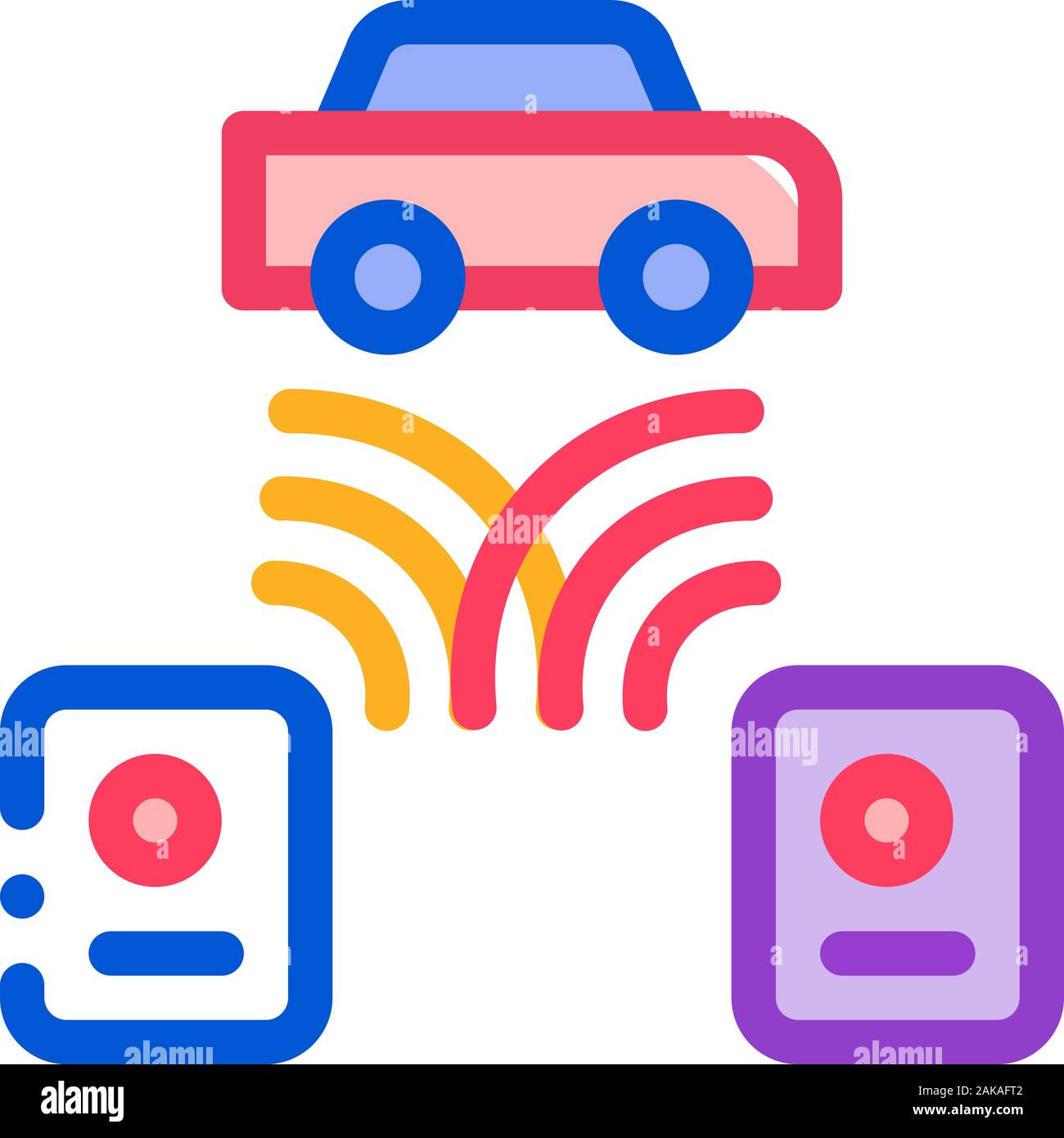 Code Car Grabber Icon Vector Outline Illustration Stock Vector Image ...