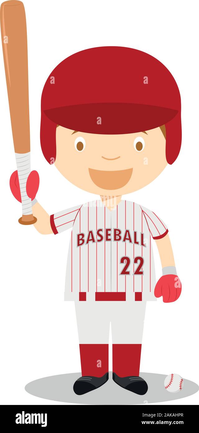 Sports cartoon vector illustrations: Baseball Stock Vector Image & Art ...