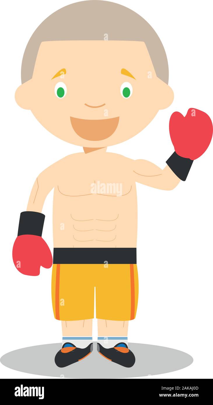 Boxer fighter cartoon Stock Vector Images - Alamy