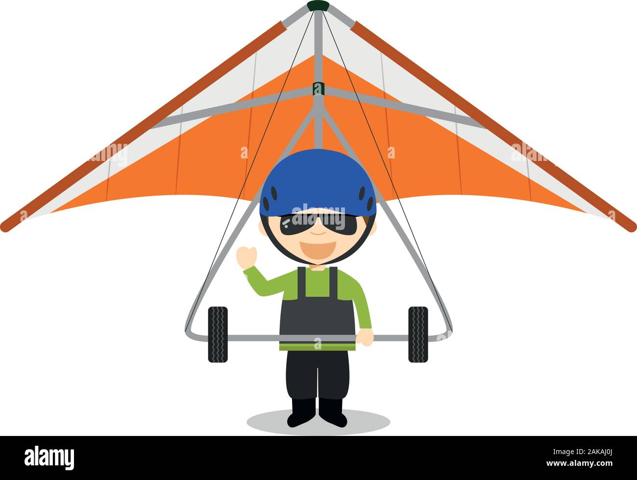 Sports cartoon vector illustrations: Delta Wing Stock Vector Image ...