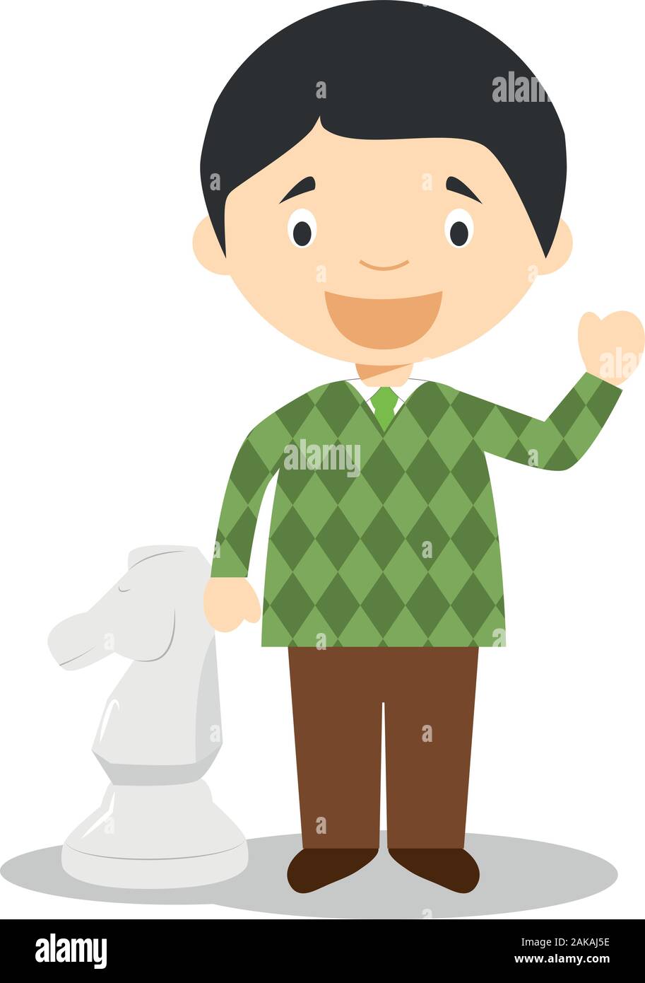 Sports cartoon vector illustrations: Chess Stock Vector Image & Art - Alamy