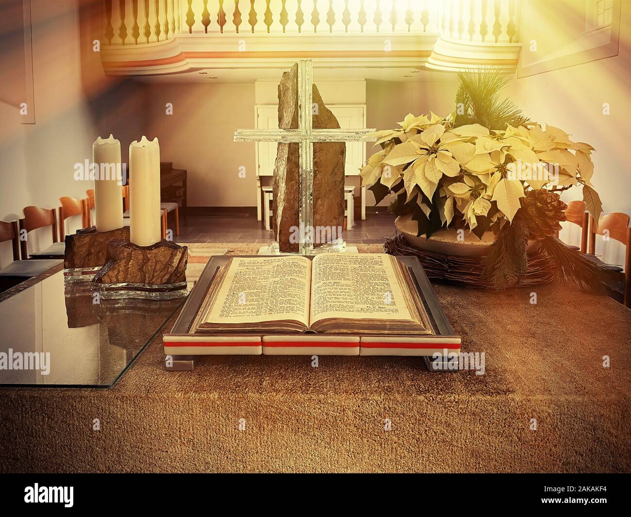 Holy light priest cross hi-res stock photography and images - Alamy