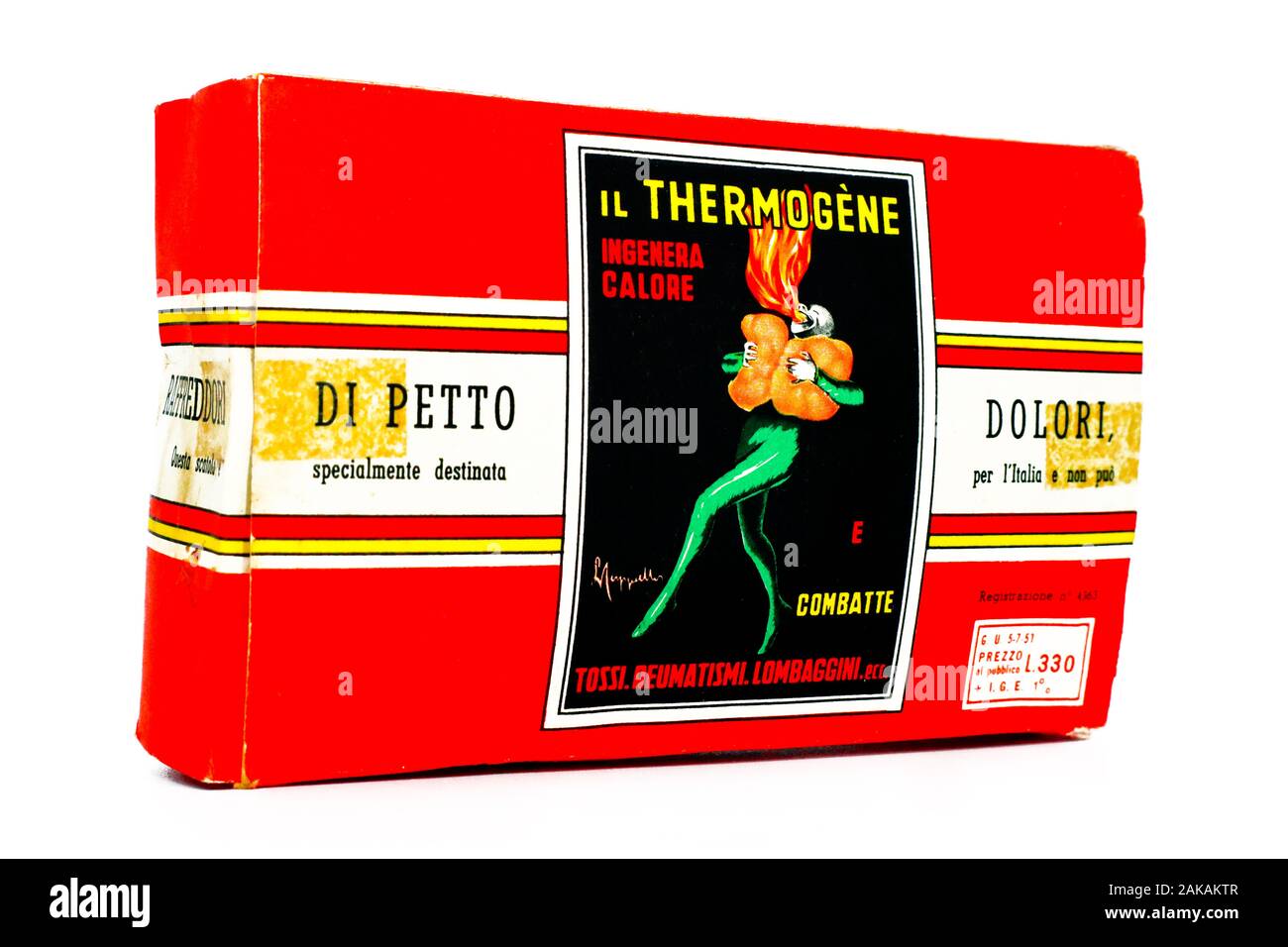 Vintage THERMOGENE medicated soft cotton wadding with capsicum ...