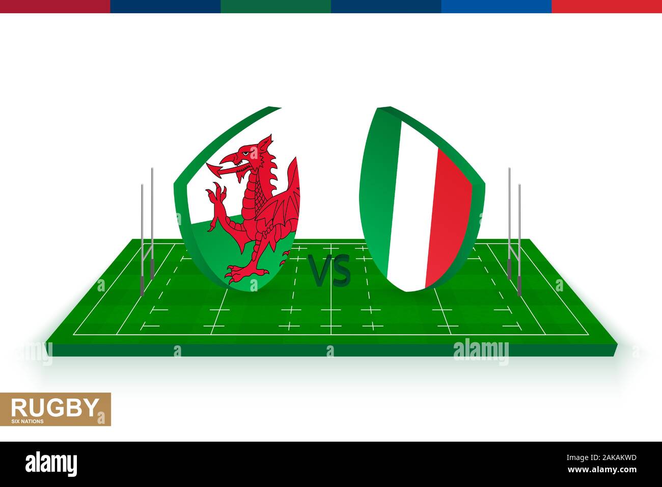 Italy vs wales Stock Vector Images - Alamy