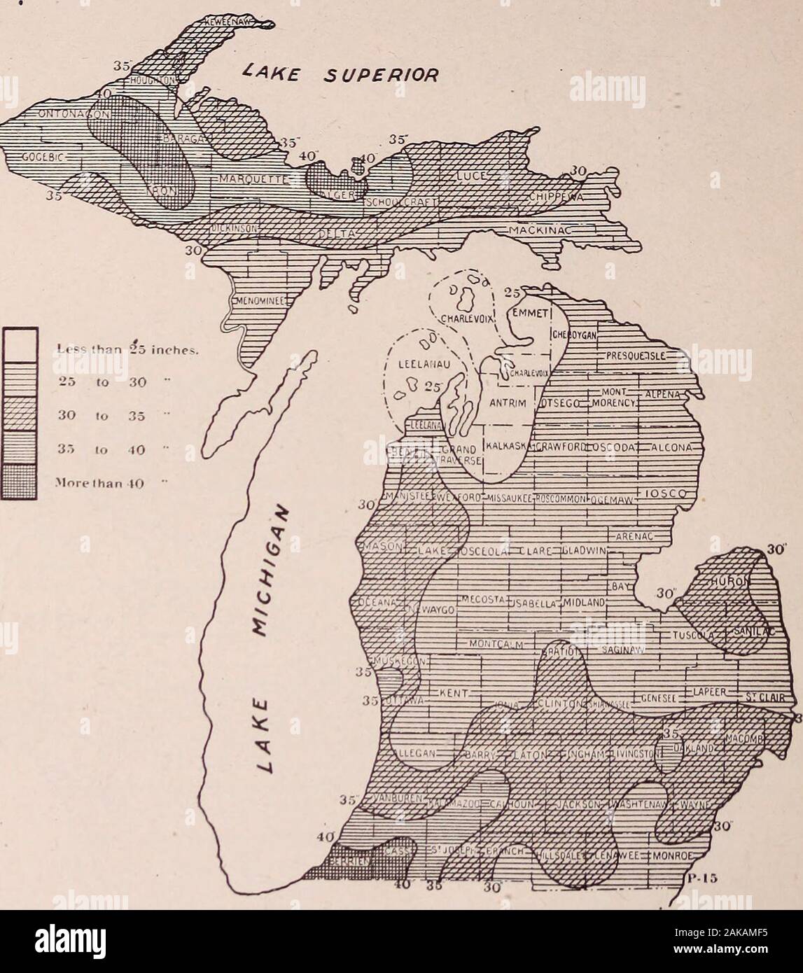 Surface geology and agricultural conditions of Michigan . SURFACE ...