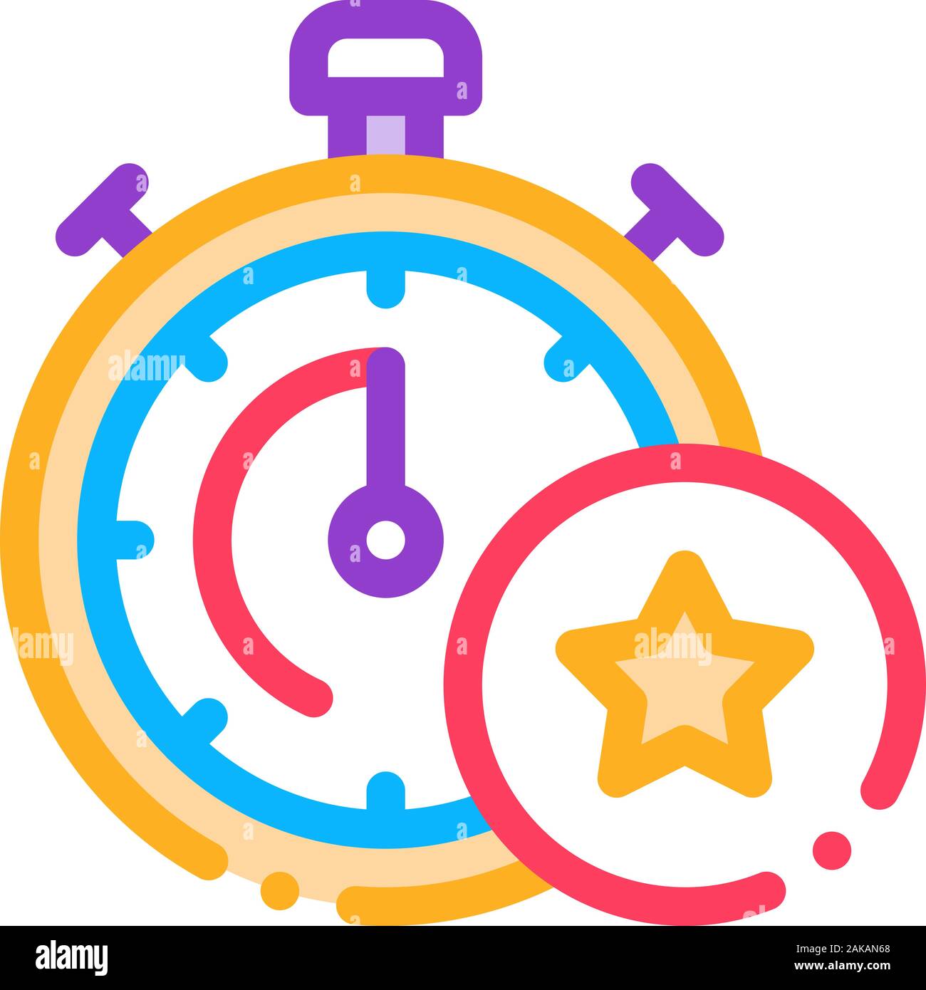 Bonus Stopwatch Concept Icon Vector Outline Illustration Stock Vector ...