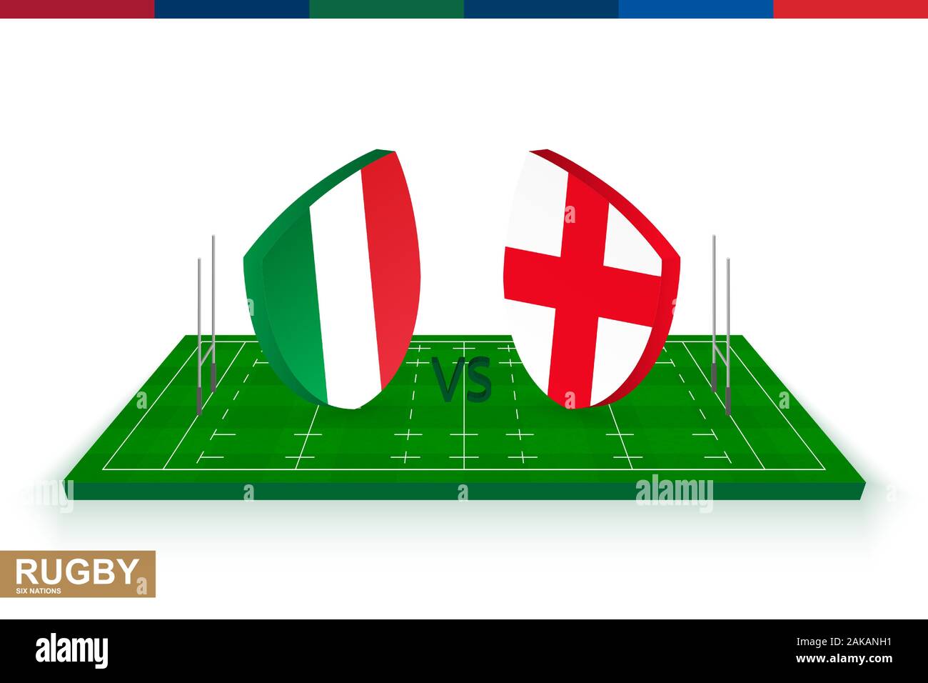 England vs italy rugby union Stock Vector Images - Alamy