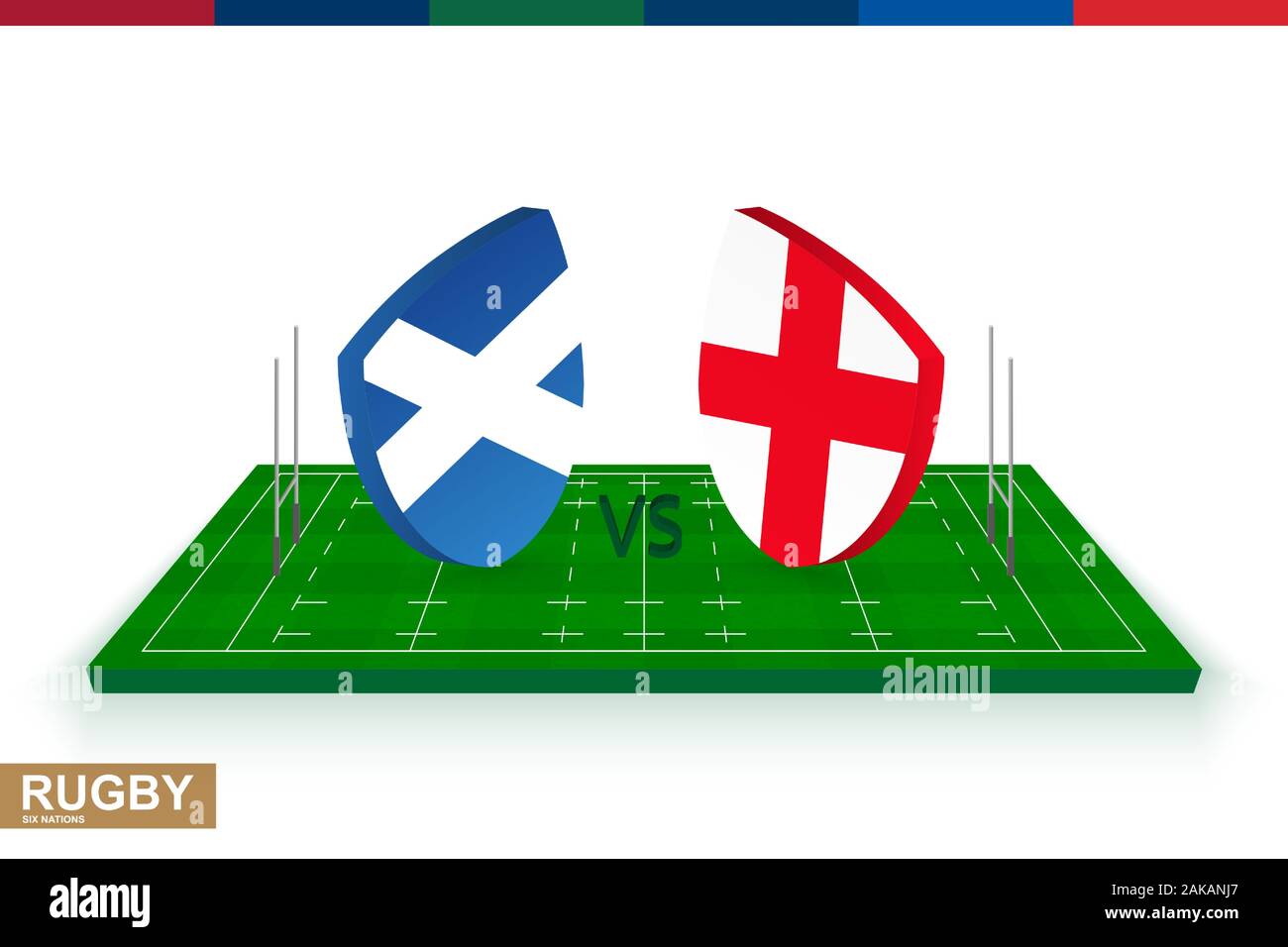 Scotland vs england rugby Stock Vector Images - Alamy