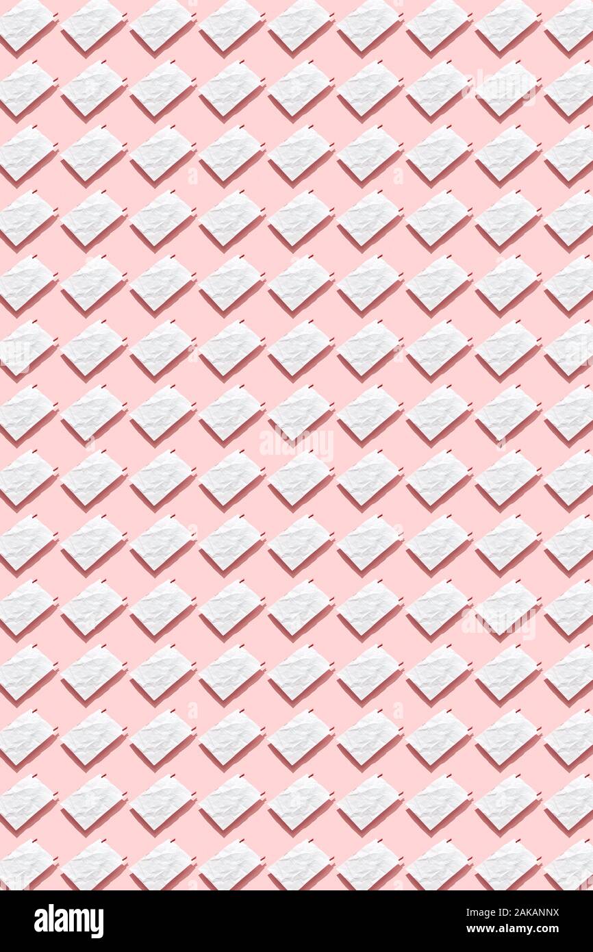 White crumpled paper sheets with pins pattern Stock Photo - Alamy