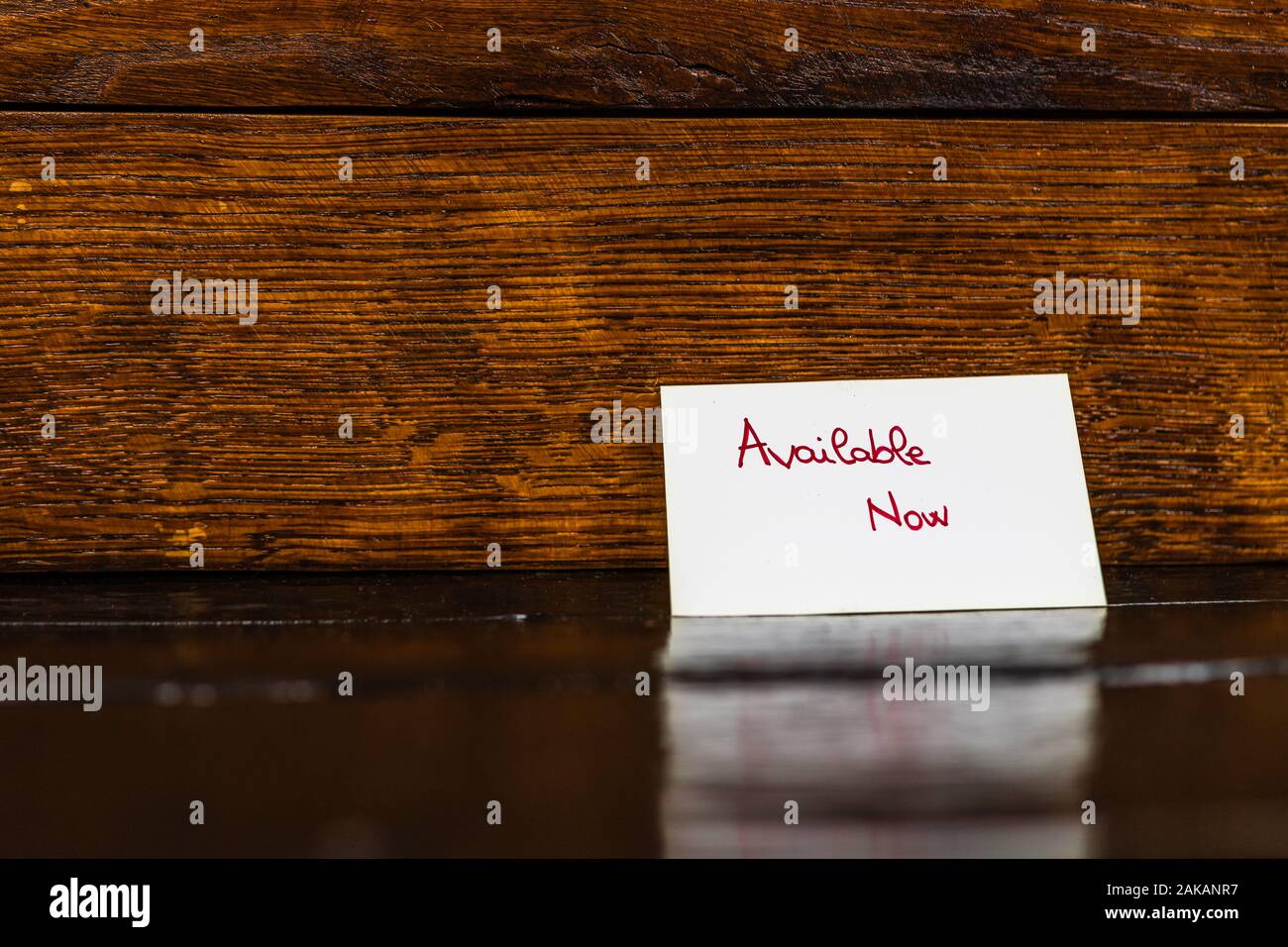 Text Available now on white label. Copy space Stock Photo - Alamy