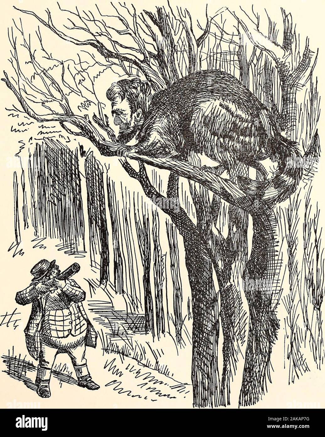 Lincoln in caricature . PLATE NUMBER EIGHT IVithout Title. PLATE NUMBER ...