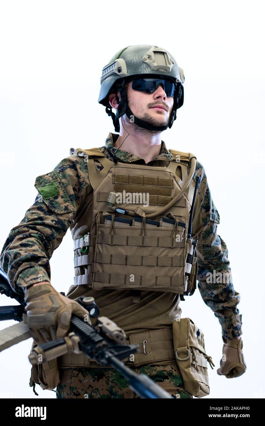 american marine corps special operations modern warfare soldier with ...