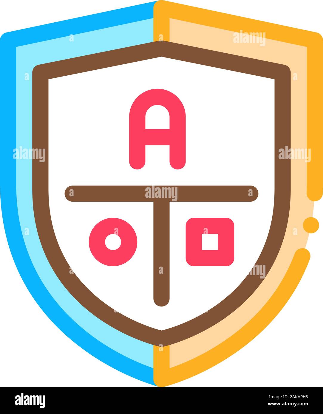 Academy Emblem Logo Icon Vector Outline Illustration Stock Vector Image ...