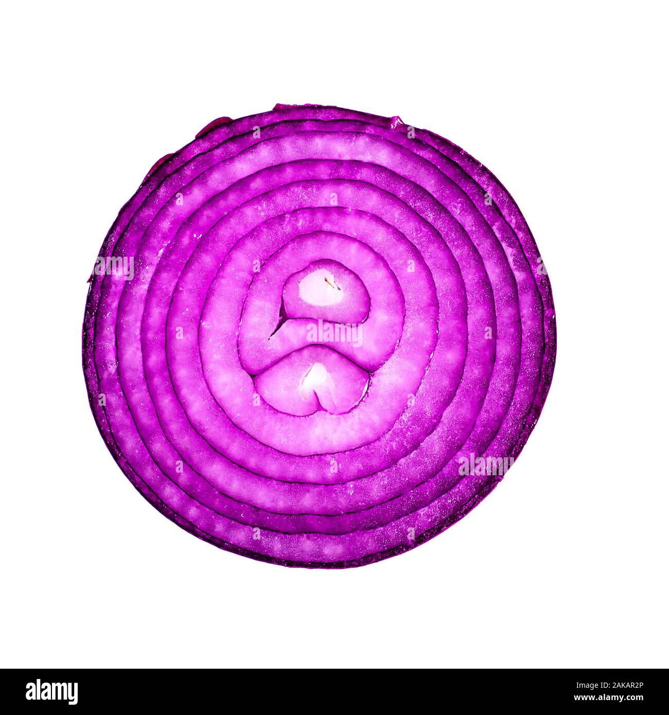 Violet onion slice on Cut Out Stock Images & Pictures - Alamy