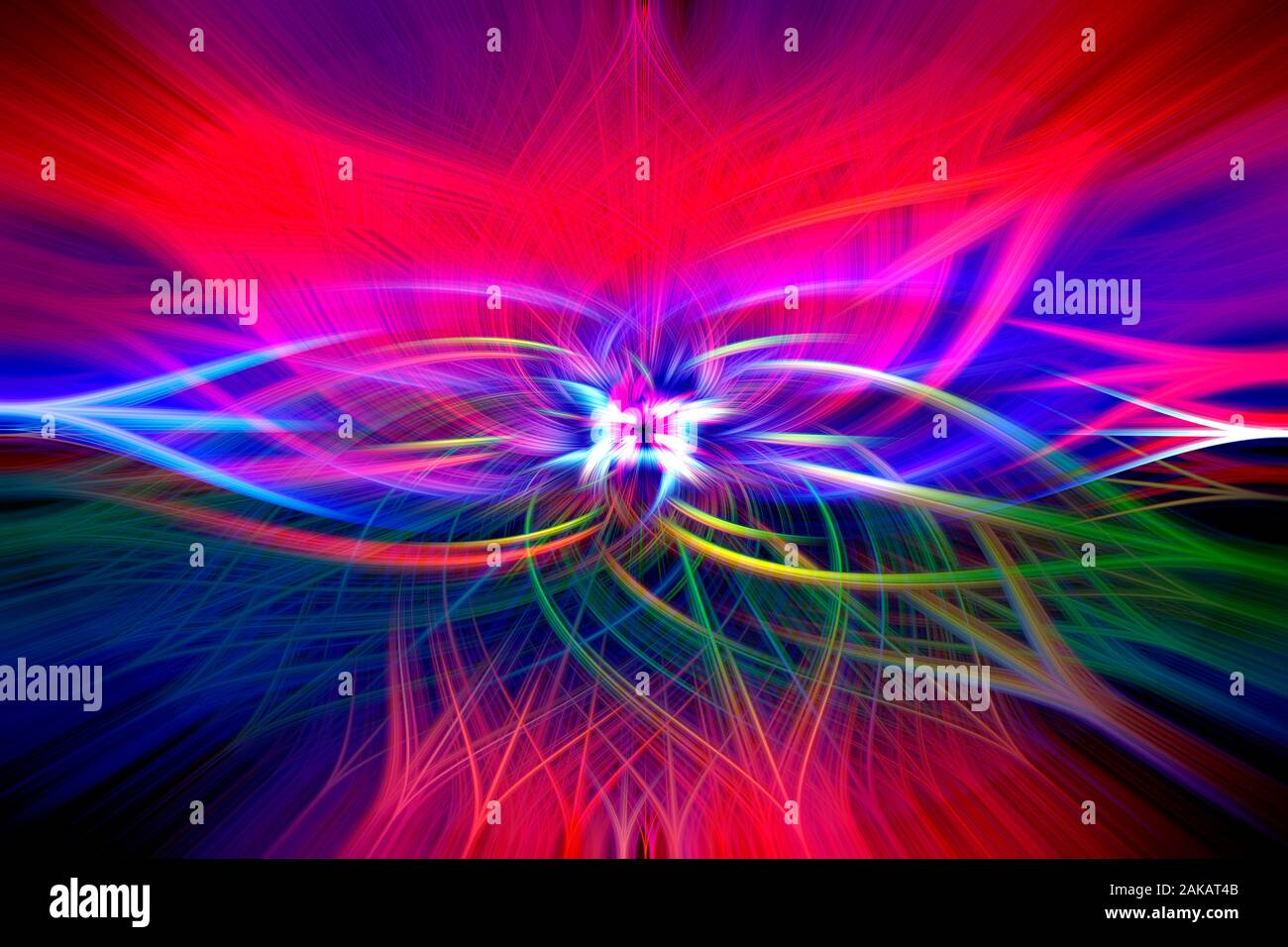 Abstract design of blue twisted light fibers Stock Photo - Alamy