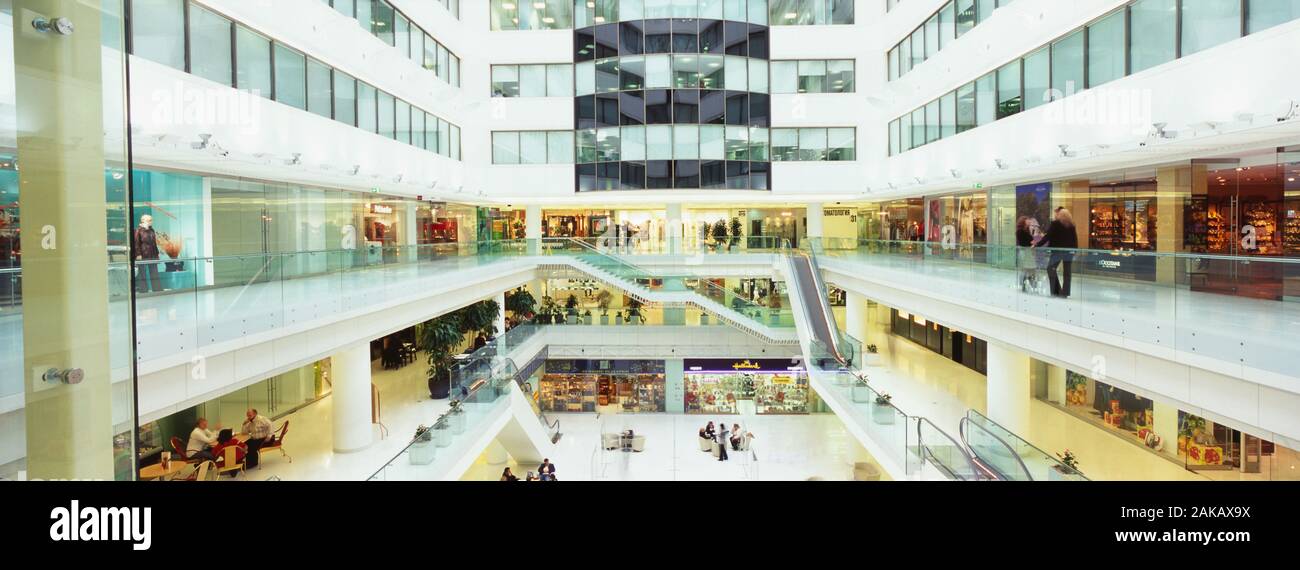 Interiors of a modern shopping mall, Moscow, Russia Stock Photo - Alamy