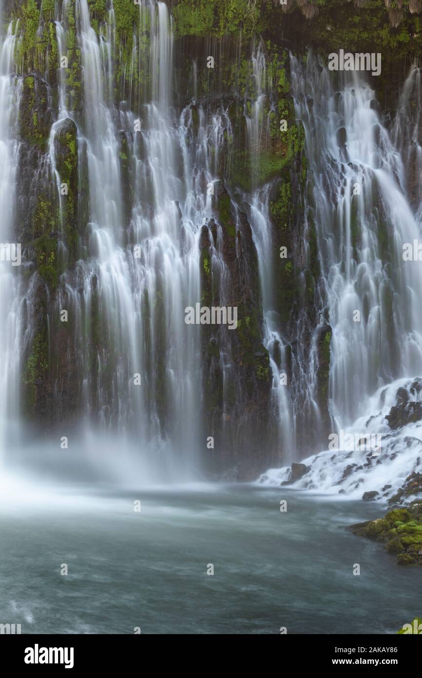 View of waterfall, McArthur-Burney Falls Memorial State Park, Burney ...